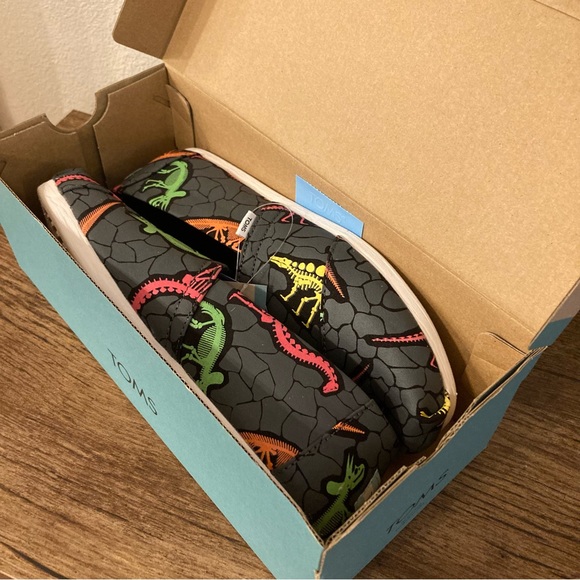 Toms | Shoes | Toms Glow In The Dark Dino Dig Multi Color Neon Dinosaur ...